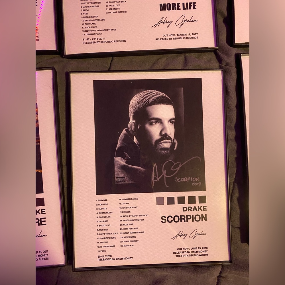 Drake Album Cover Posters With Frame. - Gem